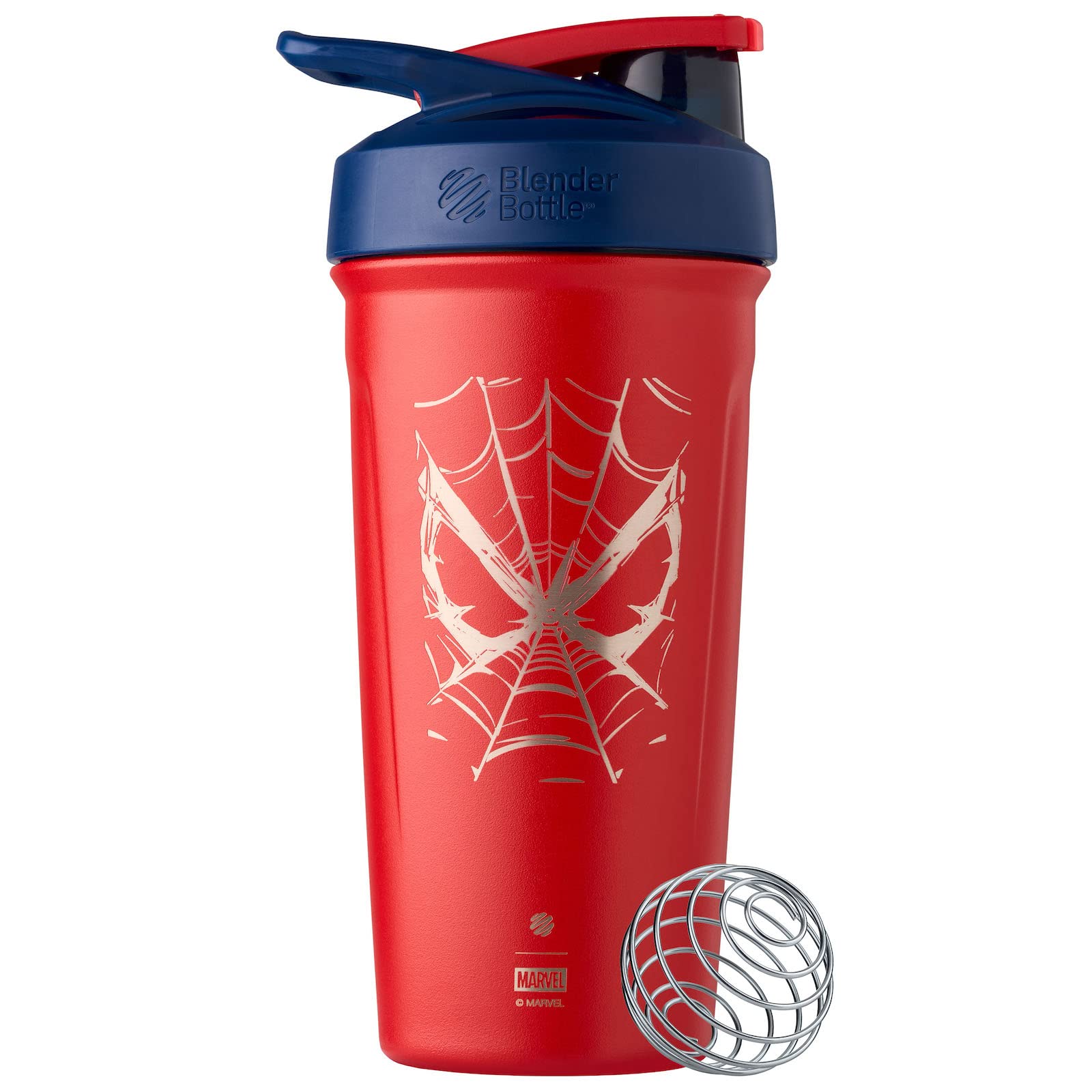 BlenderBottle Marvel Sport Insulated Stainless Steel Shaker Bottle with ...
