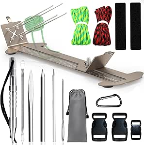 Amazon.com: WILDAIR Paracord Bracelet Jig Kit with Knotters Tool Marlin ...