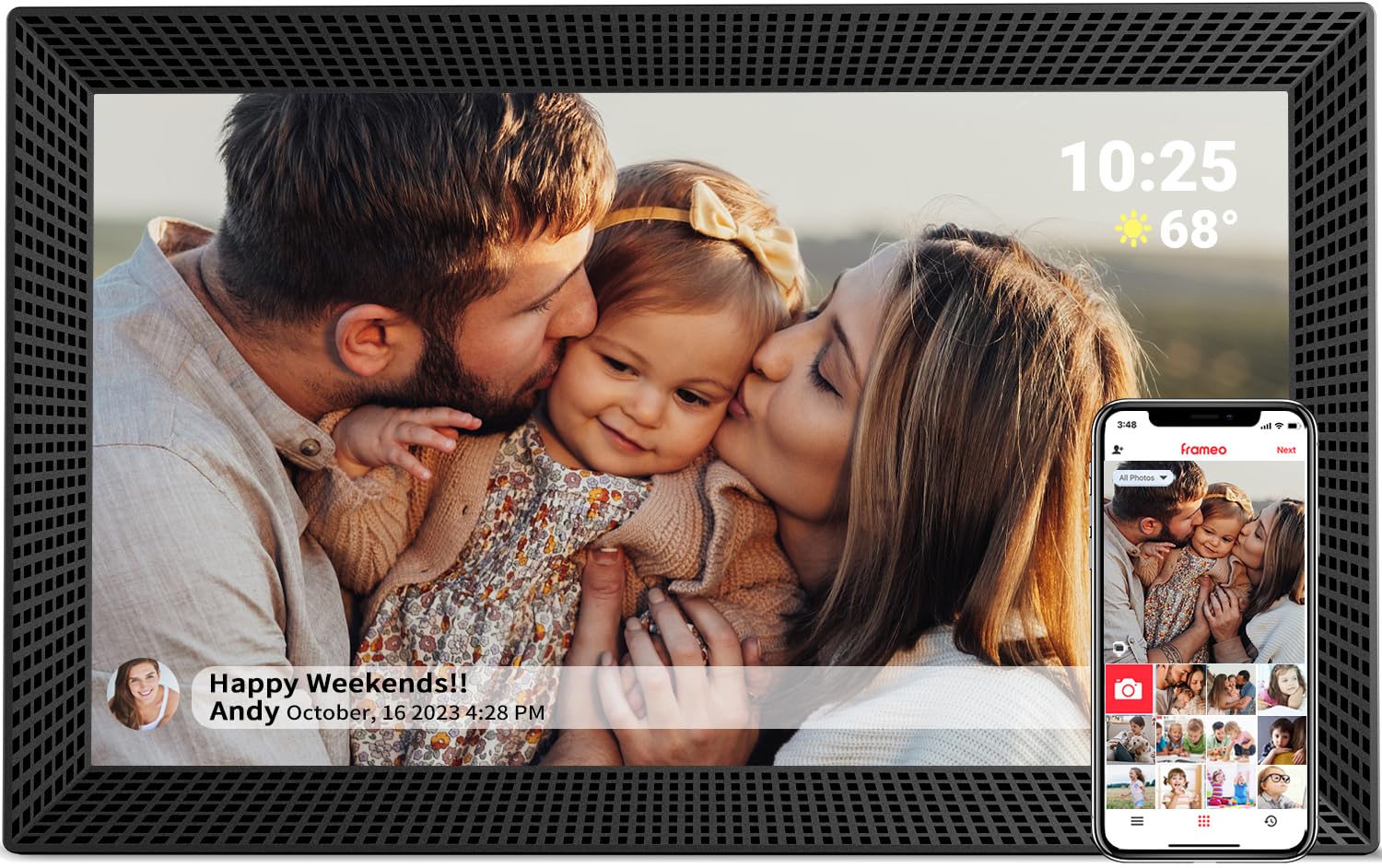 YEMSD 15.6" WiFi Digital Picture Frame, 32 GB Memory, Auto-Rotate ...