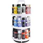 Amazon.com: SANFURNEY Craft Paint Storage Rack, 72 Holes Spinning Paint ...
