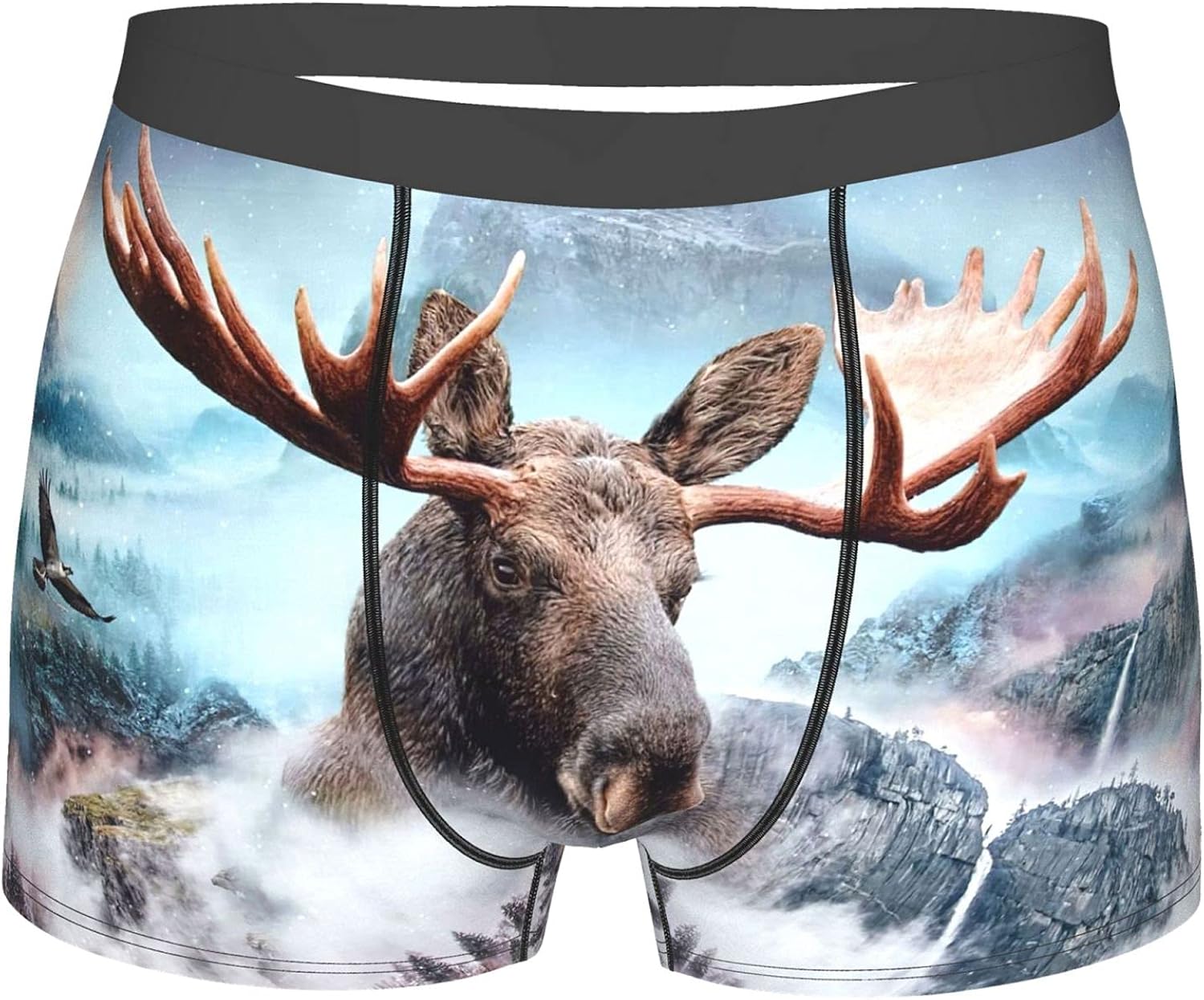 Wild Moose Mens Underwear Sexy Boxer Shorts Loose Fit Boxer Briefs ...