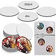 Amazon.com: ICOSHOW Sublimation Magnet Blanks 3x3 inch, Sublimation ...