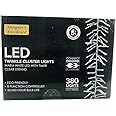 Designers Excellence LED Twinkle Cluster Lights 12.4Ft Warm White w ...