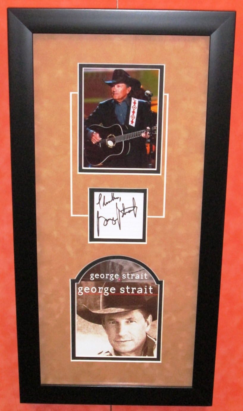 GEORGE STRAIT Signed Autograph w/ CD King Of Country Music Troubadour ...
