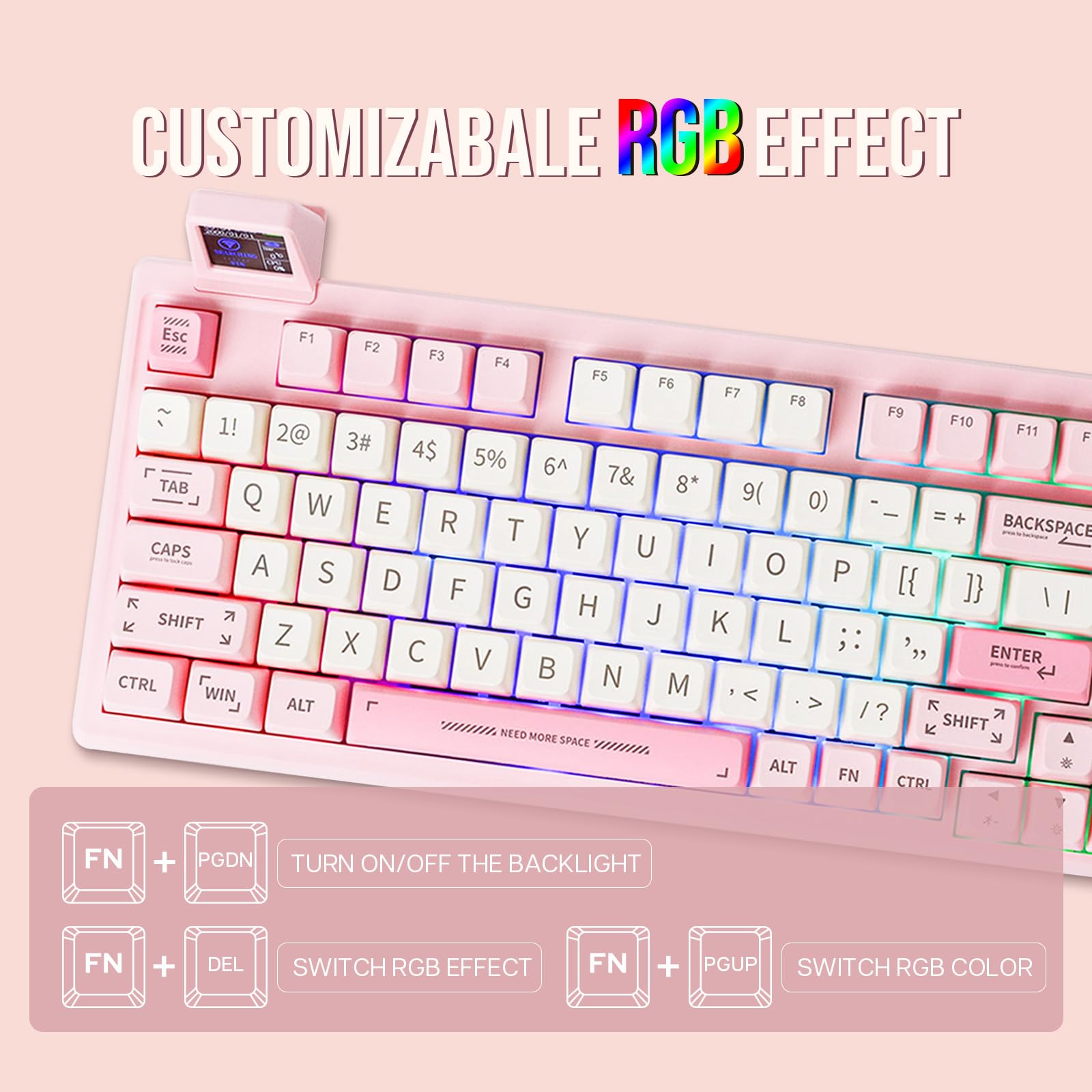 Mua EPOMAKER RT100 97 Keys Gasket BT5.0/2.4G/USB-C Mechanical Keyboard ...