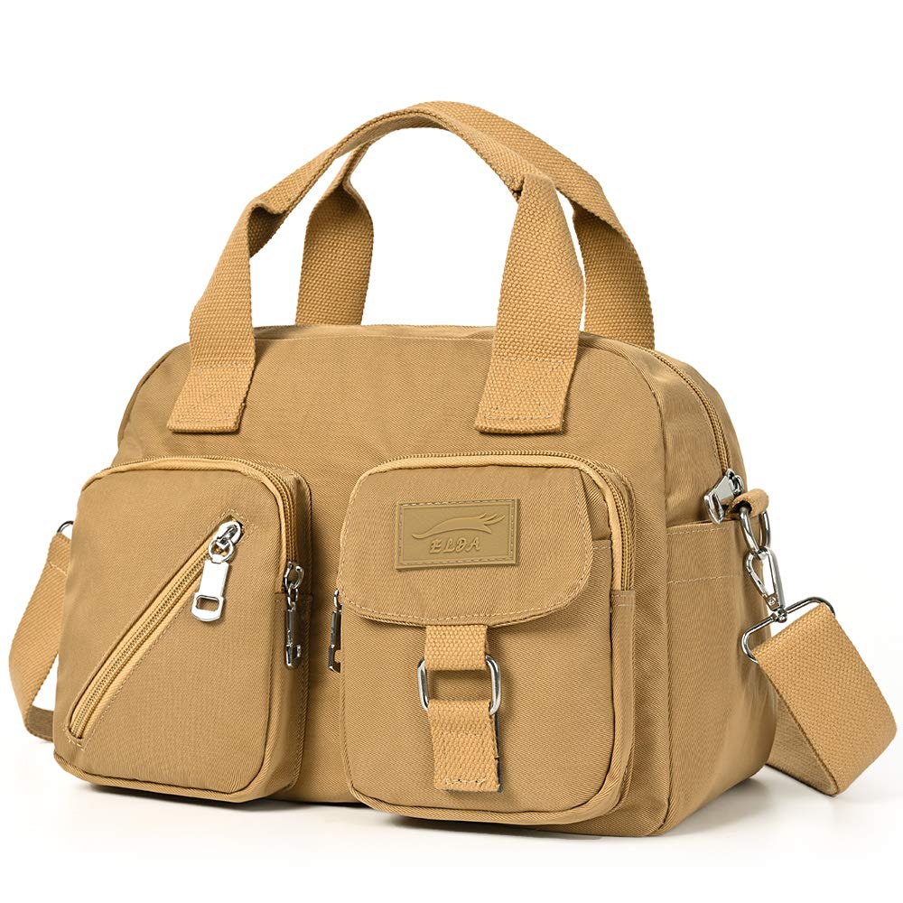 Buy ELDA Women Top Handle Satchel Handbags Multi-pockets Nylon ...