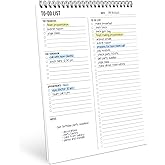 Amazon.com : To Do List Notepad: With Multiple Functional Sections - Large Size 8.5x11" 52 ...