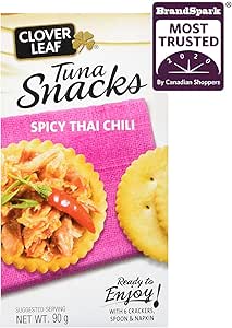 Clover Leaf Tuna Snacks Spicy Thai Chili KIT - 90g, 12 Count - Canned ...