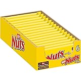 Nestlé Nuts Schokoriegel mit Nuss und Karamell 24er Pack (24 x 65g ...