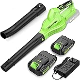 Amazon.com: Cordless Leaf Blower Battery Operated: 20V Electric Mini ...