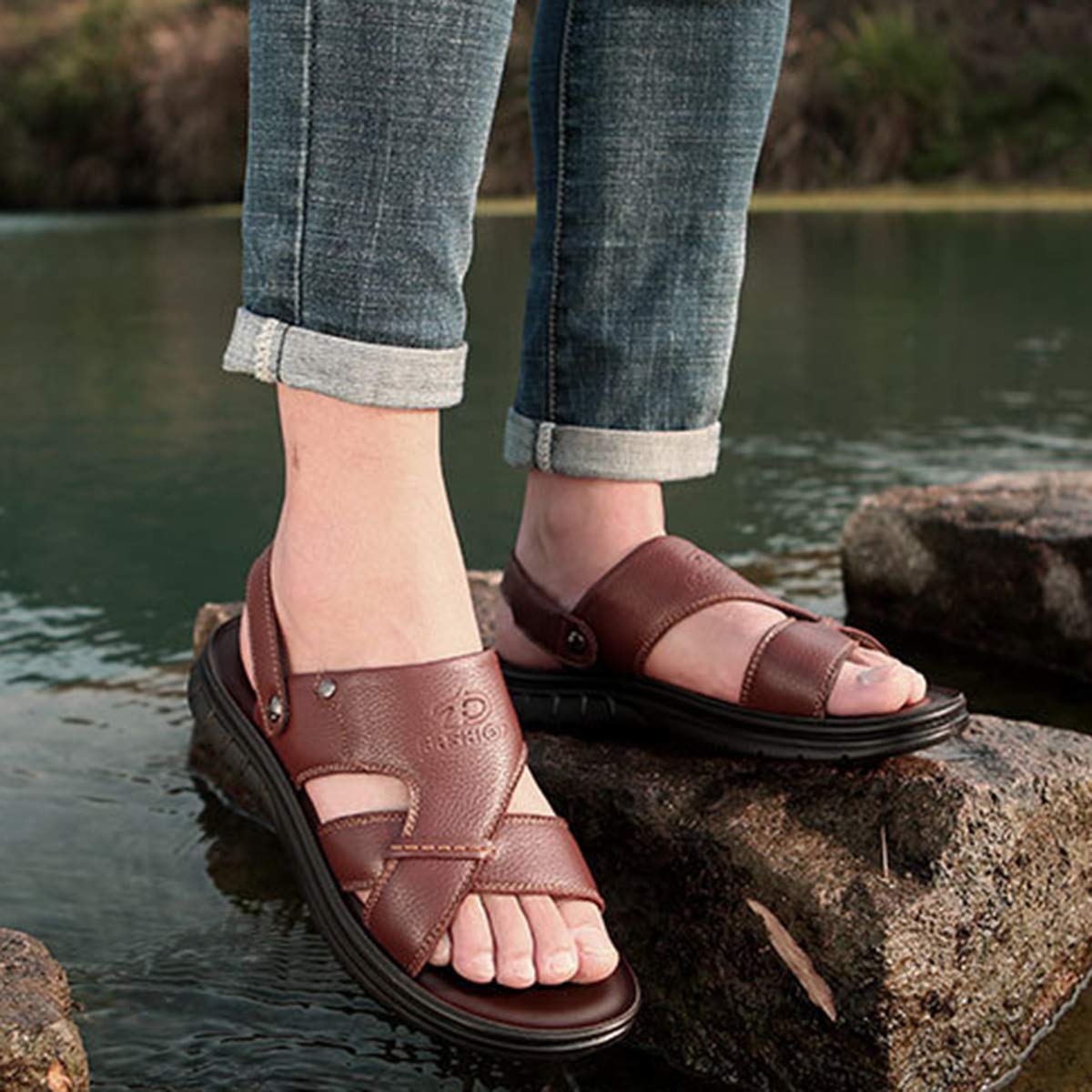 Venta > sandalias casuales para hombre > en stock