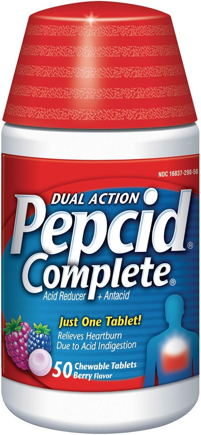 Amazon.com: Pepcid Chewable Tablet Berry, 50 Count TEJ: Home & Kitchen