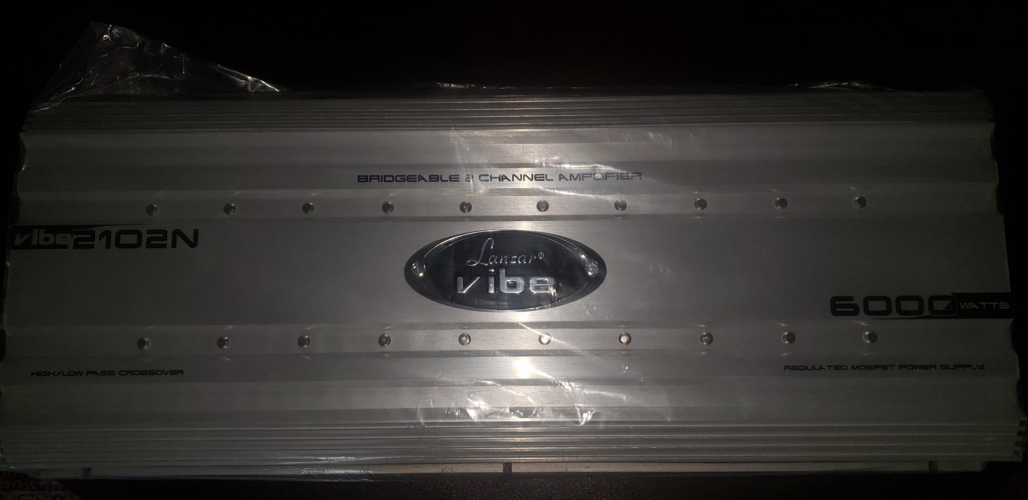 $26/mo - Finance Lanzar 2 Channel Car Stereo Amplifier - 6,000 Watt Dual Channel Bridgeable w ...