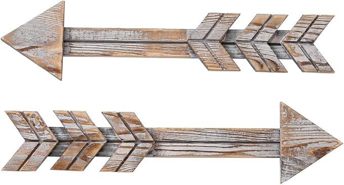 Msrlassn Creative Wooden Arrow Sign Rustic Arrow Decor, Bar, Cafe Shop ...