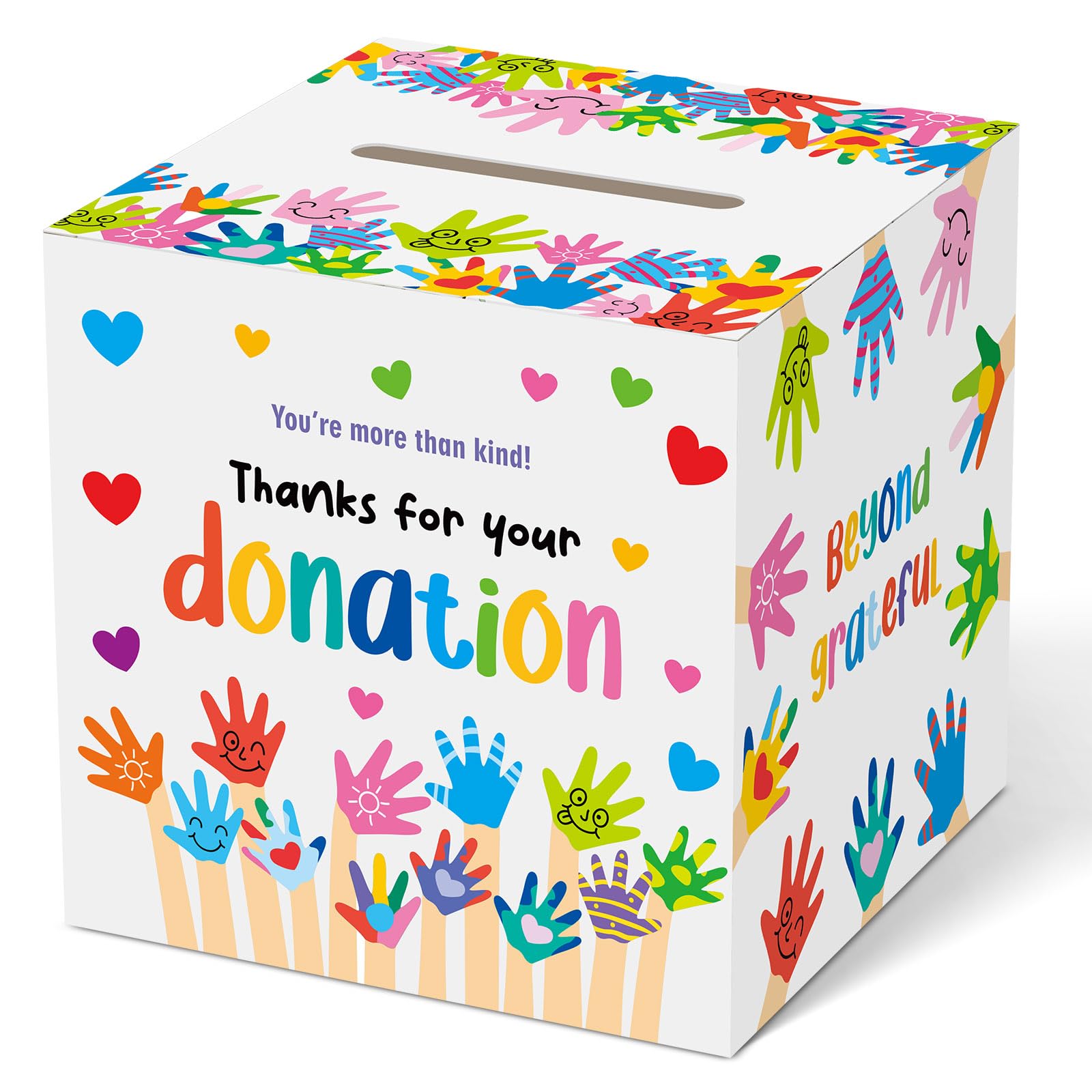 Mua Kolldenn Donation Boxes for Fundraising 6 x 6 x 6 Inches Cardboard ...