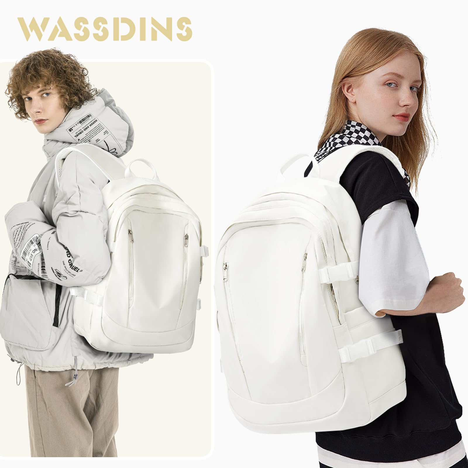 Backpack for Men Women, College High School Backpack Book Bag ...