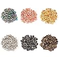 Amazon.com: Mix Color Mushroom Dome Rivets - 12mm Tubular Double Cap ...