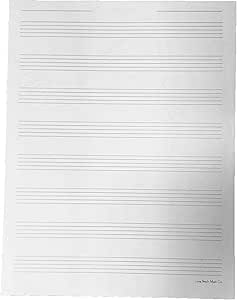 Amazon.com: Manuscript Paper 8 Staff Wide Ruled for Sheet Music ...