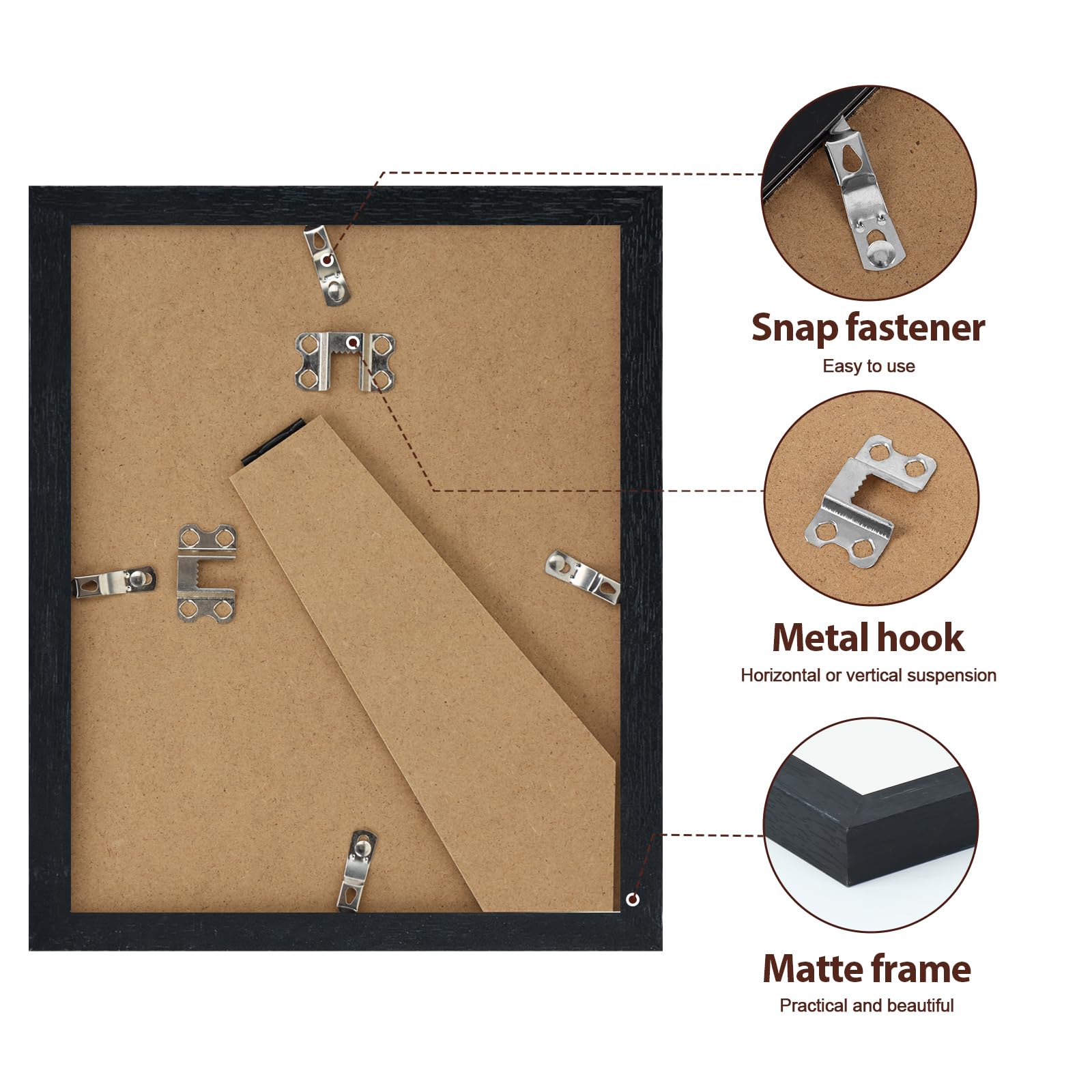 Mua Fixwal Picture Frames Set, 15 Pack Black Picture Frames Collage ...