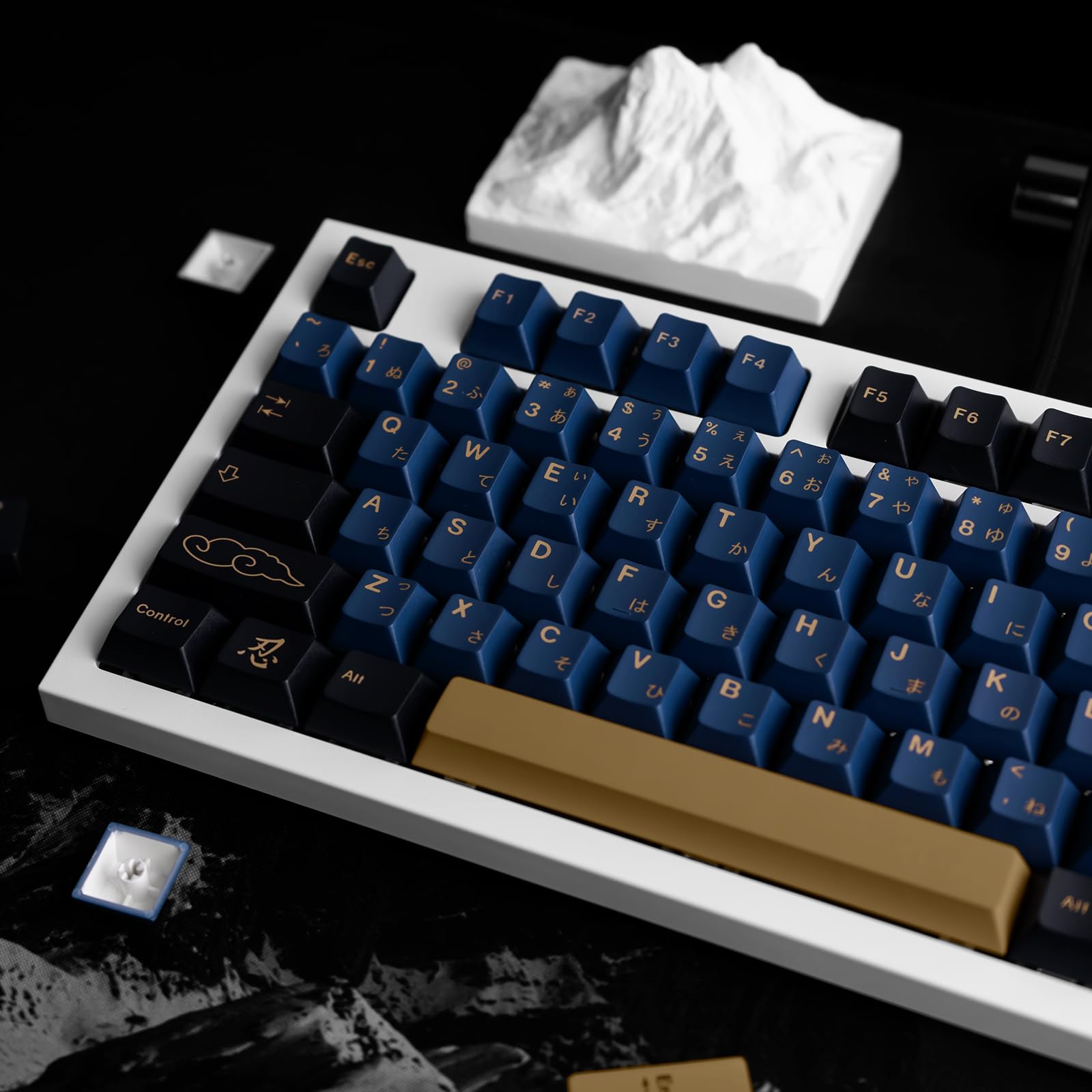 Mua Blue Samurai Keycaps 129 Keys, Cherry Profile Dye Sublimation ...