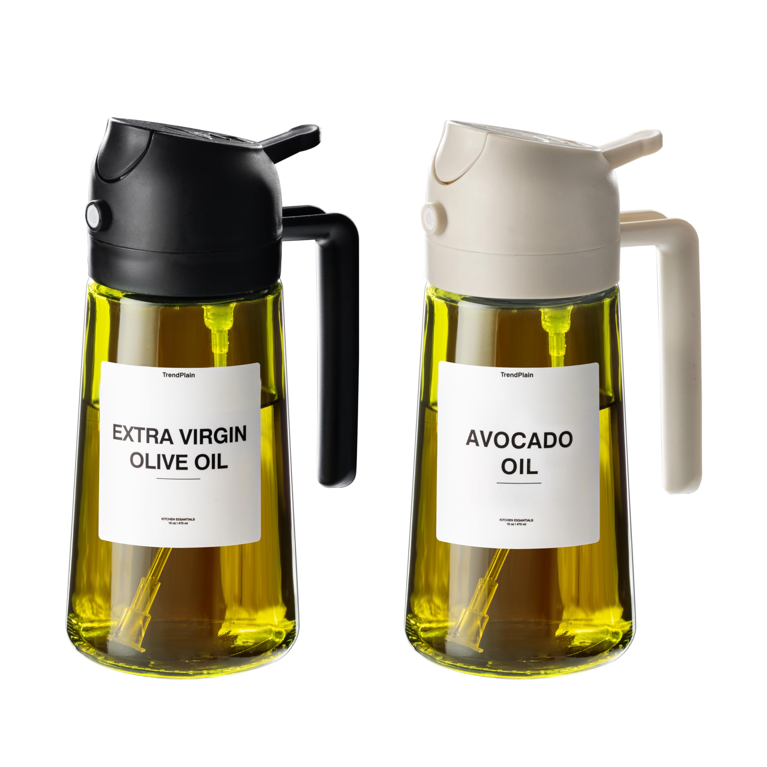 TrendPlain - Original Oil Dispenser for Kitchen - 2 in 1 Oil Dispenser ...