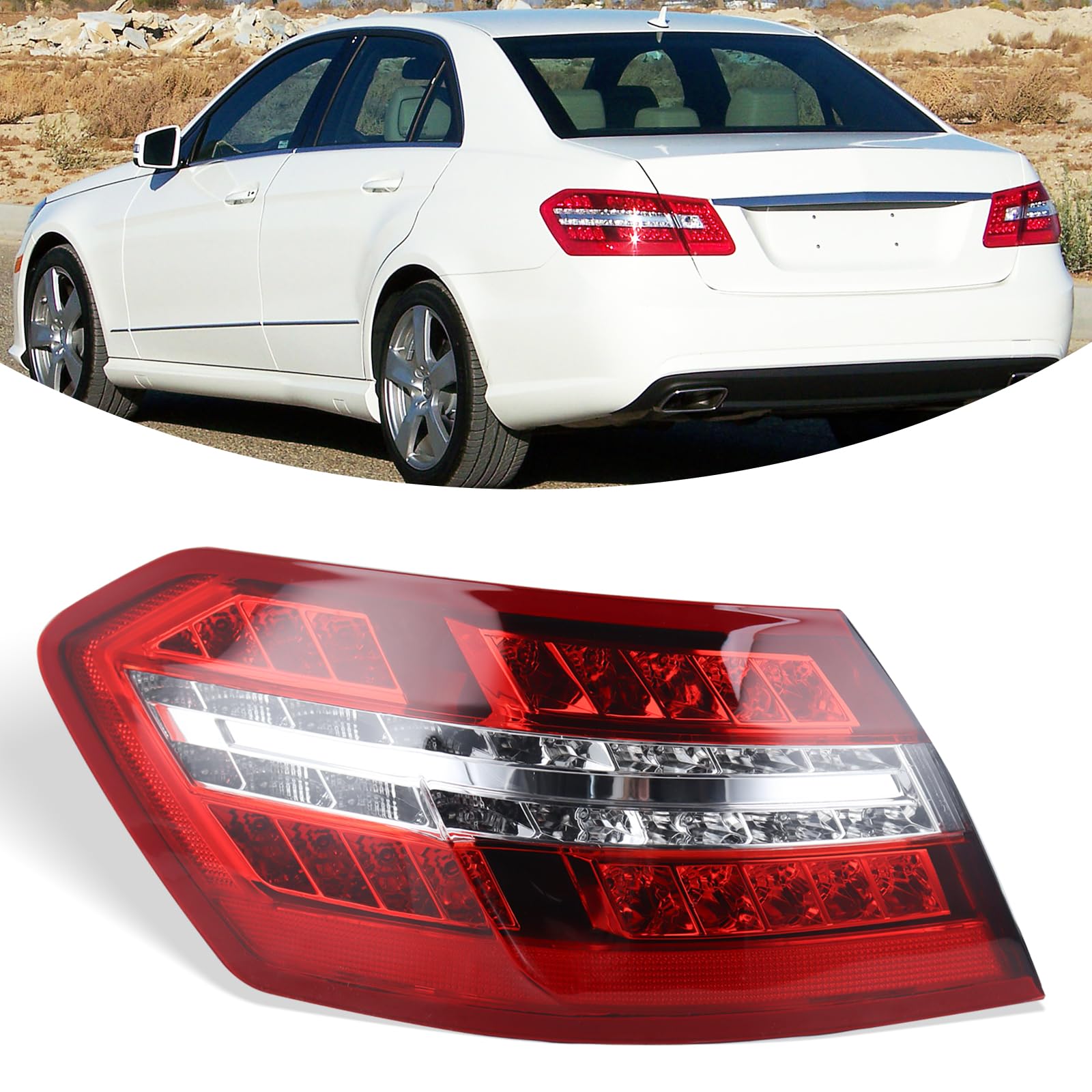 YEQSHNG USA Type Tail Light Assembly Compatible With 2010-2013 Mercedes ...