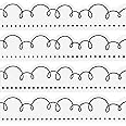 Amazon.com: AWIZOM 72 Feet White with Black Squiggles Bulletin Board ...