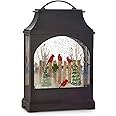 Amazon.com: RAZ Imports Red Cardinals on Fence Lighted Water Lantern ...