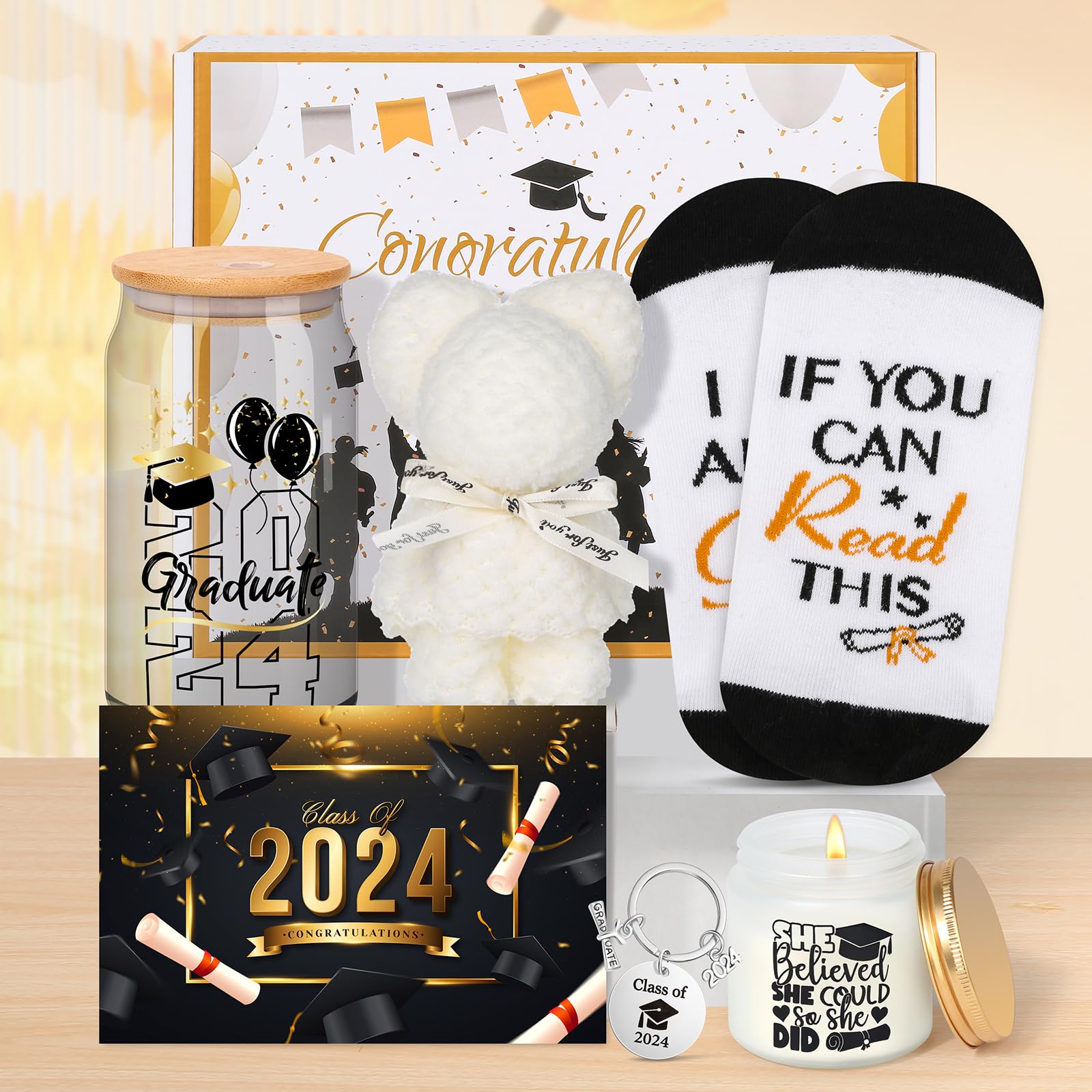 Graduation Gifts for Her 2024, Congrats Grad Gift Basket High School ...