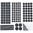 132 Pcs Non Slip Self-Adhesive Silicone Cuttable Furniture Pads, Anti ...