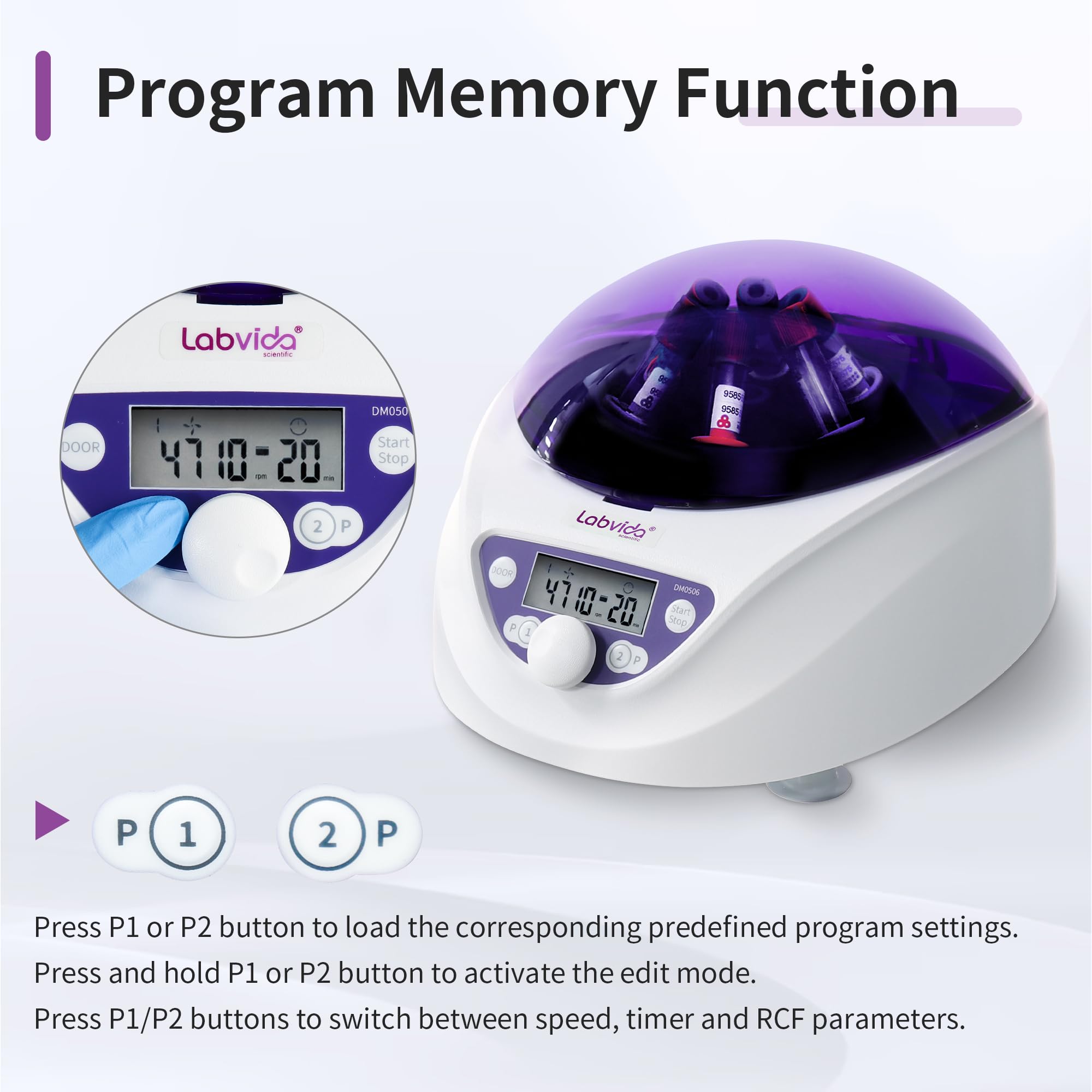 Labvida Lab PRP Benchtop Centrifuge Machine 6x15mL/10mL/7mL/1.5-5ml, Speed Range From 300 ...