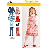 Amazon.com: Simplicity Sewing Pattern 9854 Child Separates, A (2-3-4-5 ...