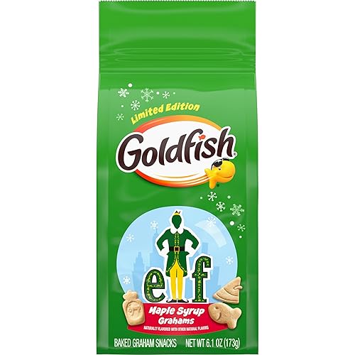 Goldfish Elf Maple Syrup Flavored Grahams, Snack Crackers, 6.1 Oz Bag ...