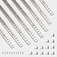Amazon.com: Adjustable Shelf Bracket 40 Inch 8 Pack Silver Shelf ...