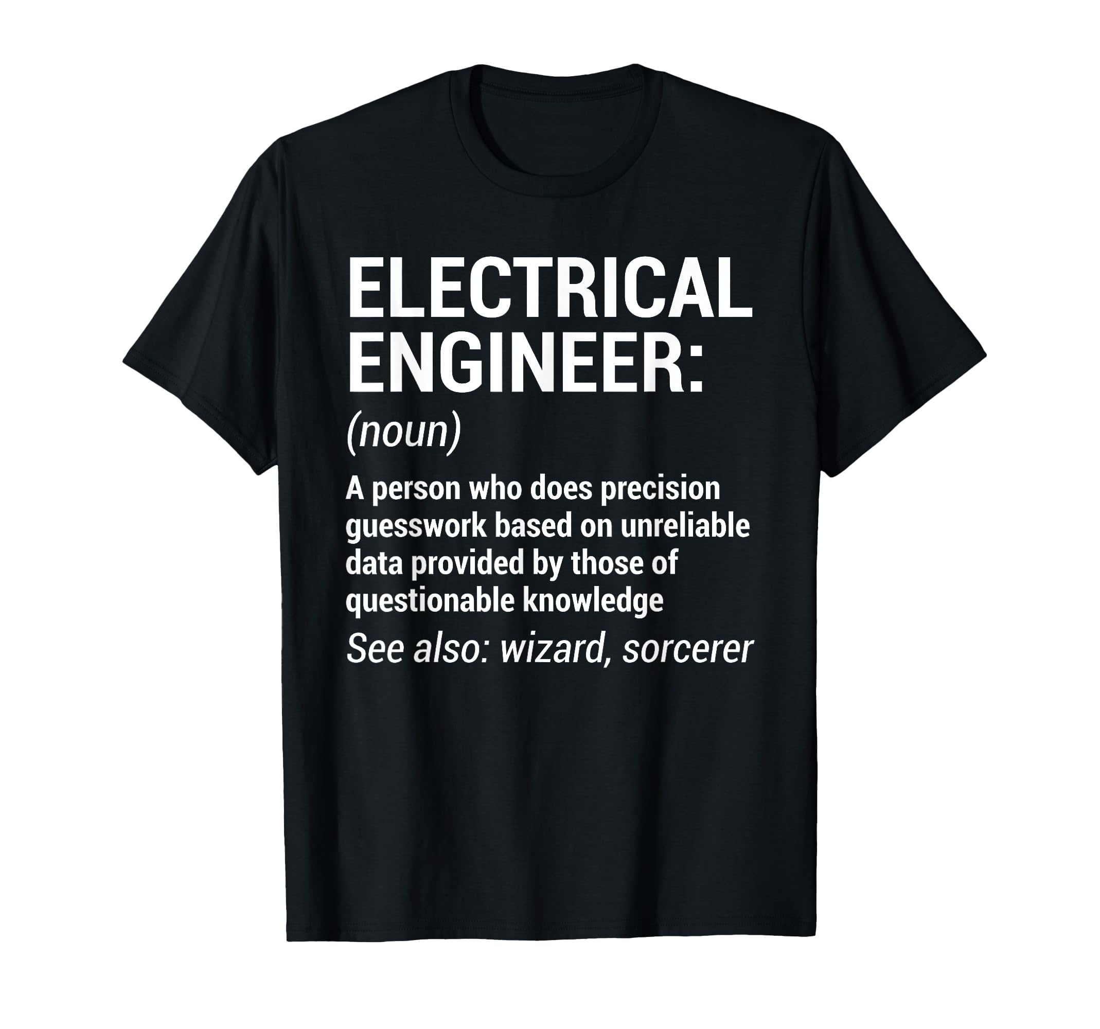 Electrical Engineer Definition Funny Engineering T-Shirt for sale ...