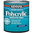 Minwax 622224444 Polycrylic Protective Wood Finish, Clear Matte, 1 ...