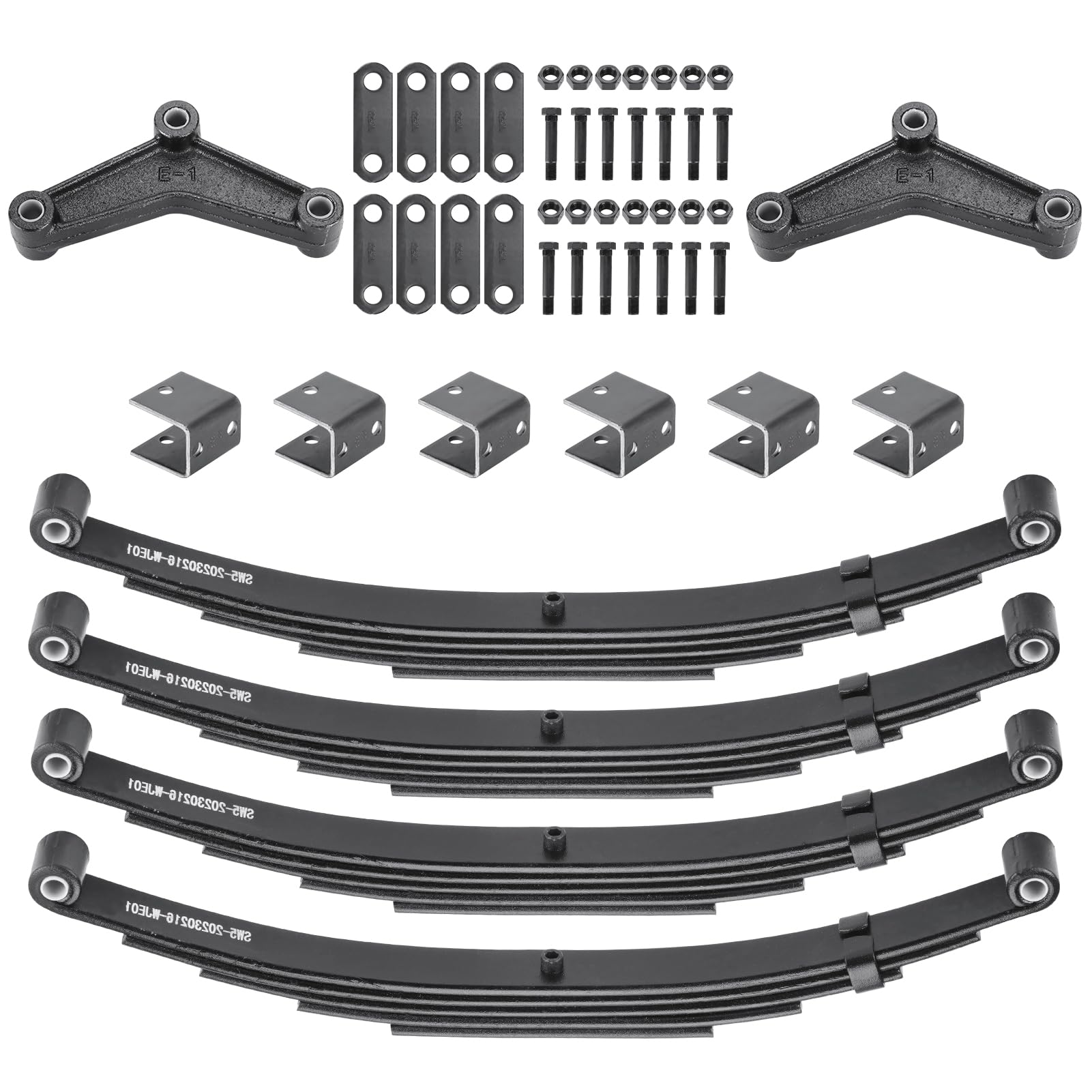 AEagle Trailer Leaf Spring 5 Leaf 3000lb Capacity Double Eye Springs ...