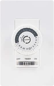 Honeywell 24-Hour Mechanical in-Wall, Dial Timer, 30-Minute Intervals ...