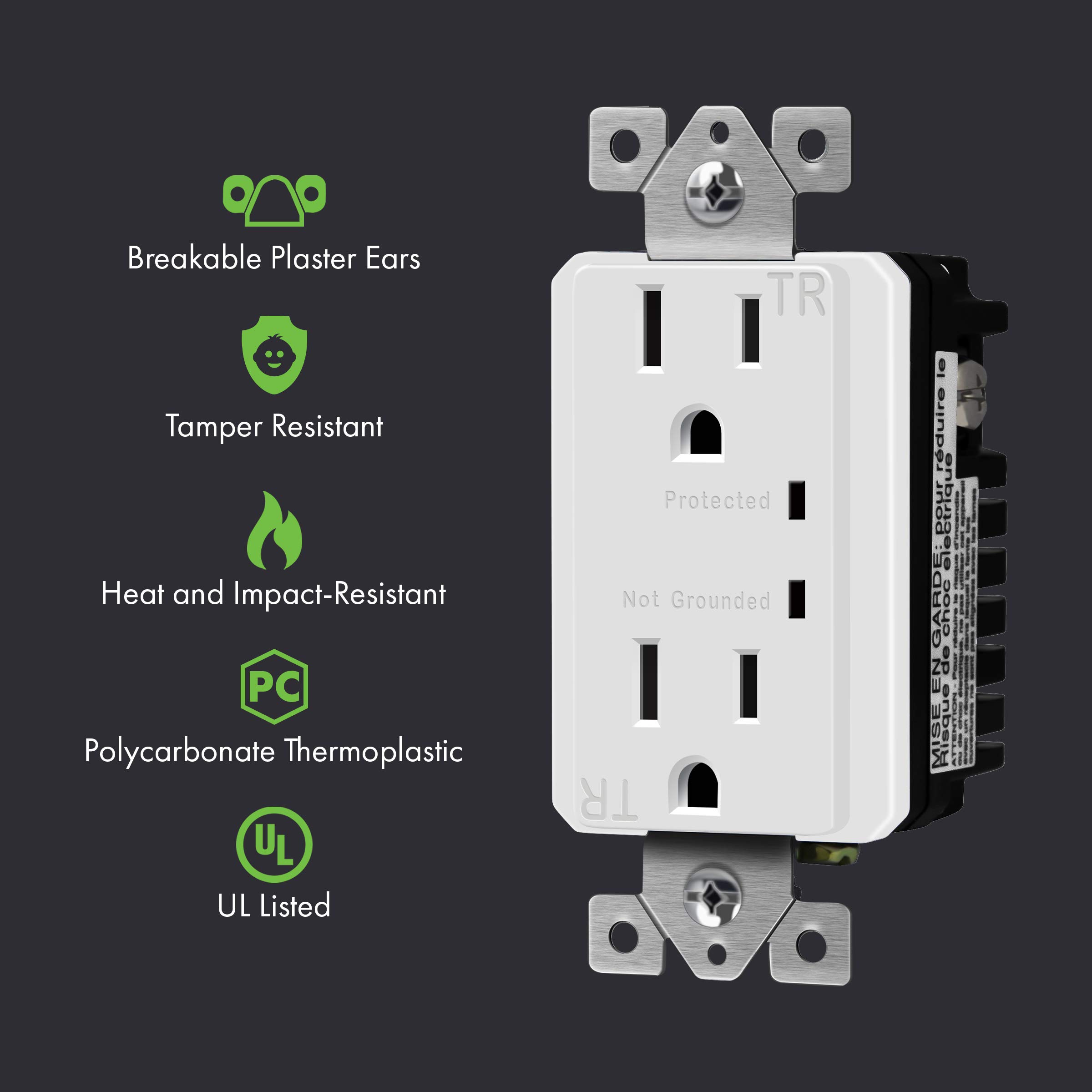 Mua TOPGREENER Surge Protector Receptacle with Grounding Indicator ...