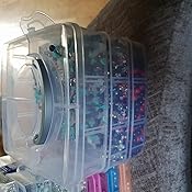 1 x 3 Tier Adjustable Bead Craft Jewellery Tool Storage Organiser, with ...