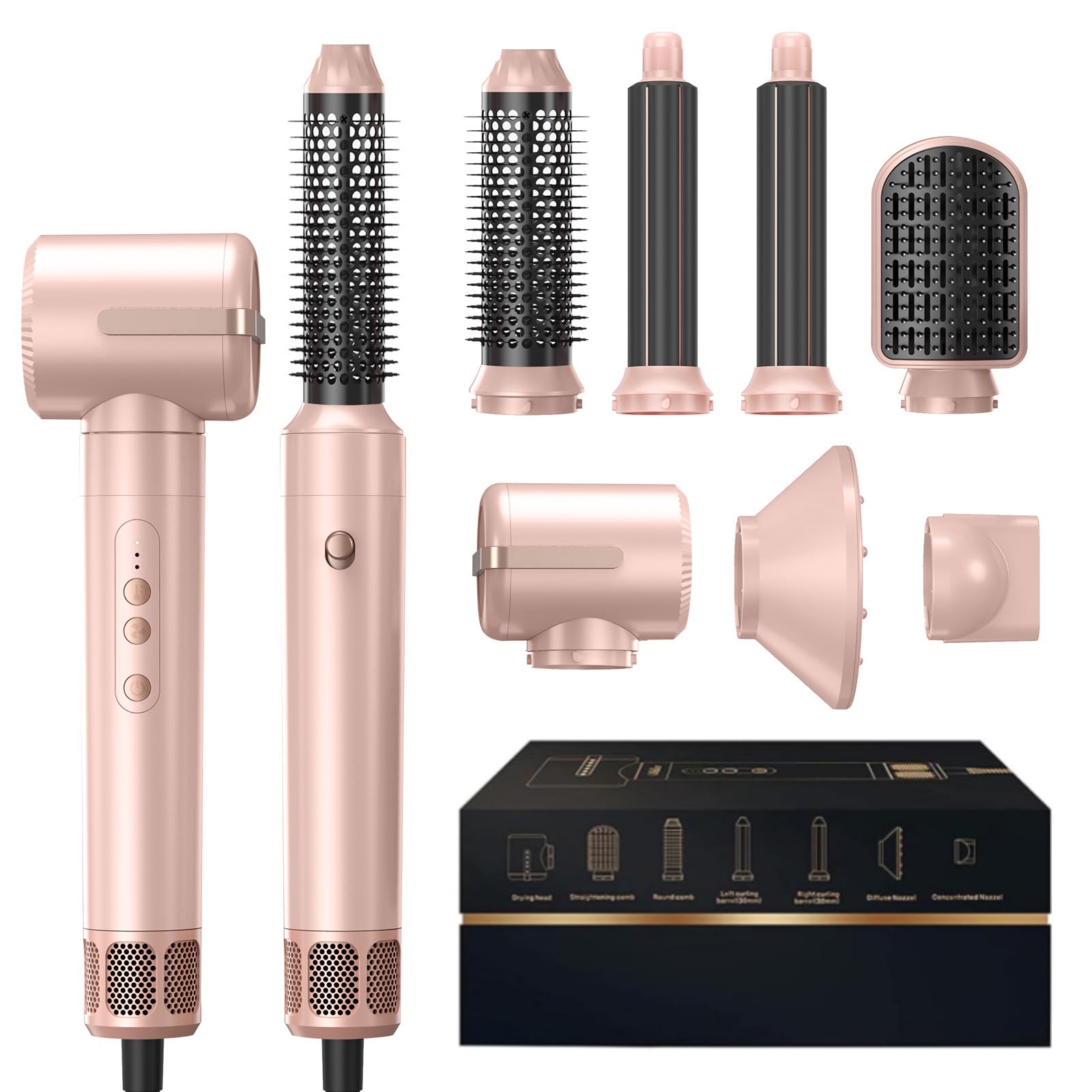 Yitrust Hair Blow Dryer Brush 7 in One Hot Air Multistyler Air 110000 ...