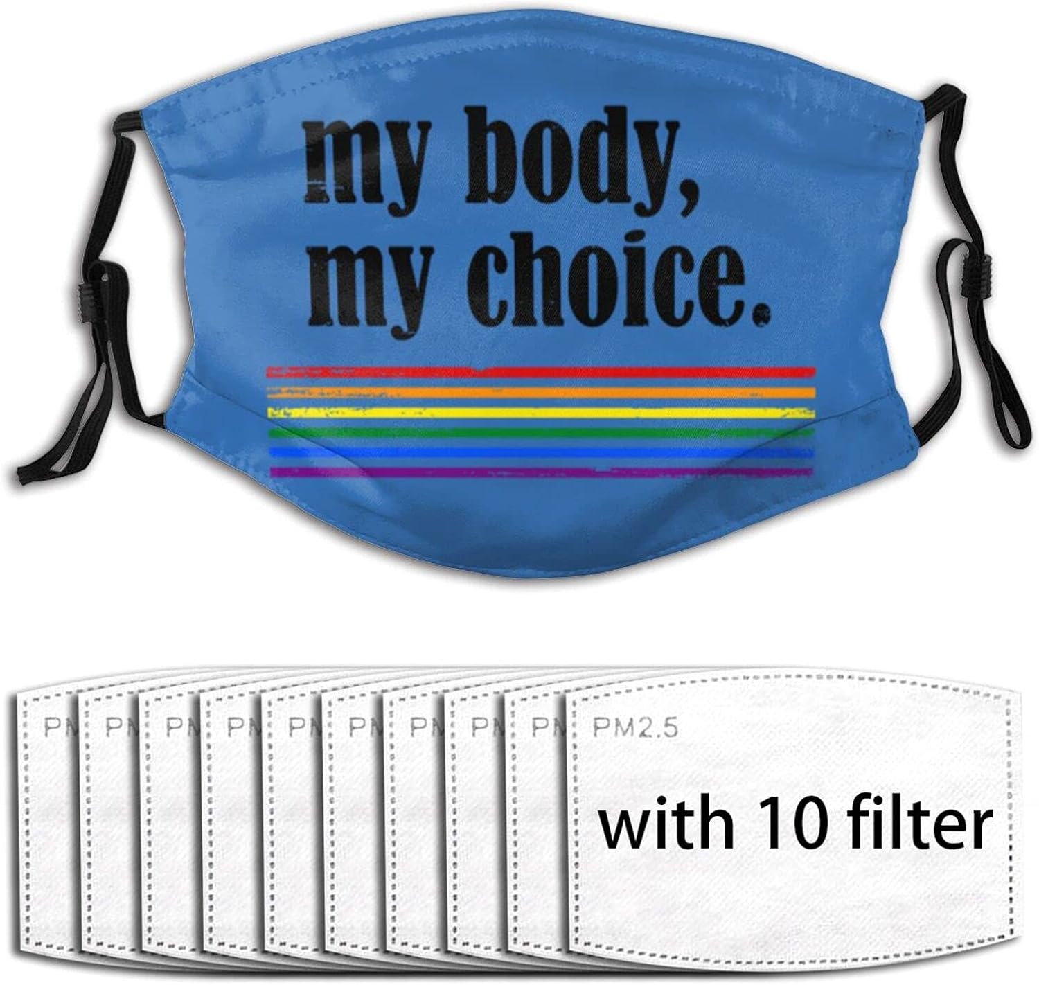 Amazon.com: My Body My Choice Face Mask with Adjustable for Adults ...