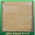 Amazon.com: Greenleaf Dollhouses 1/2" Scale Miniature Fishscale Shingle ...