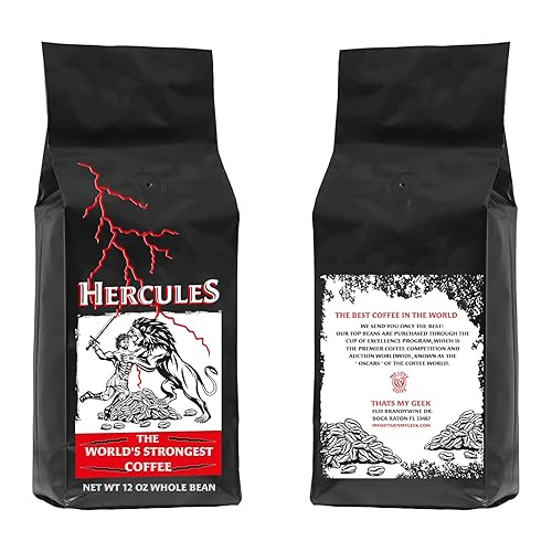 Hercules The World's Strongest Coffee Beans, 100% Organic, High ...