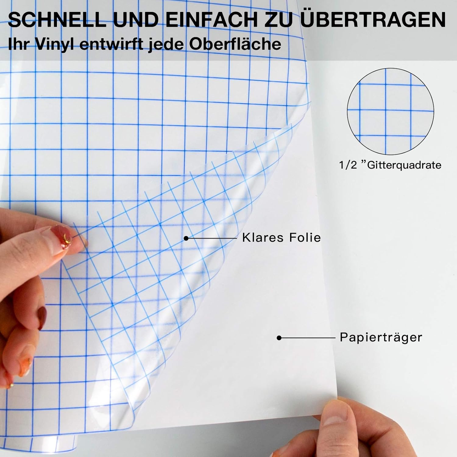 YRYM HT Transfer Film Plotter for Vinyl – 30.5 x 366 cm with Blue ...