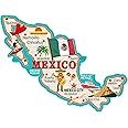 Amazon.com: Mexico Country Souvenir Magnet, Collectible Map Magnetic ...