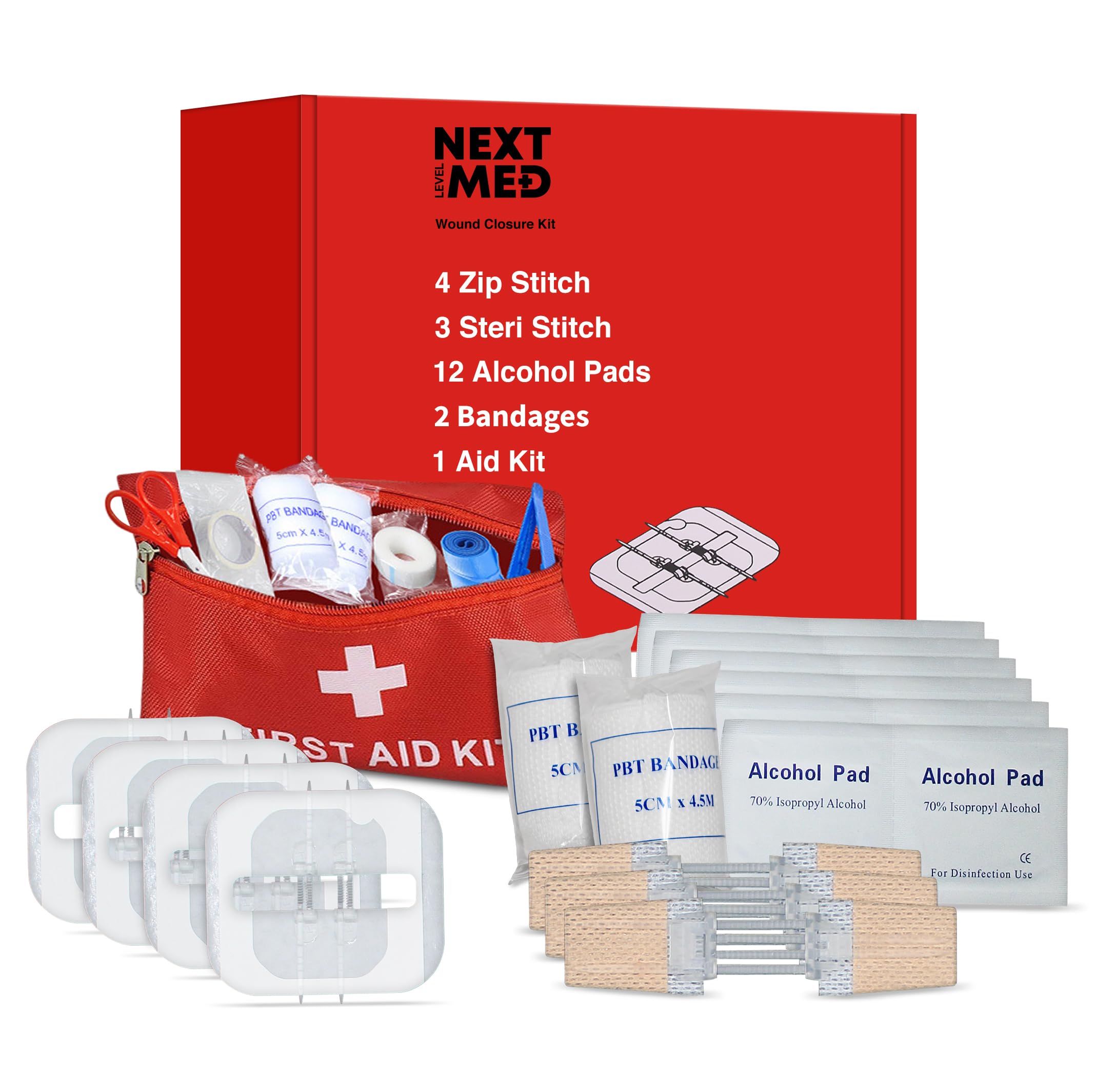 Mua Next Level Med Zip-Stitch Wounds & Cuts Closure Kit - Comprehensive ...