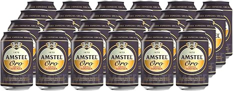 Amstel Oro Cerveza - Caja de 24 Latas x 330 ml - Total: 7.92 L: Amazon ...
