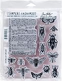 Art Gone Wild Ledger Script Cling Stamp Set, Grey: Amazon.co.uk ...