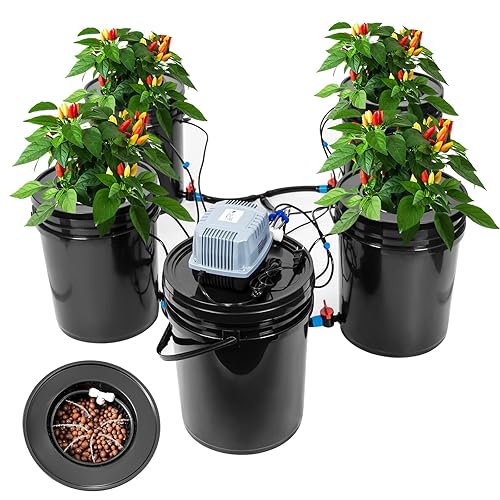 Hydroponics Growing System 5 Gallon DWC Hydroponic Bucket Kit Multi ...